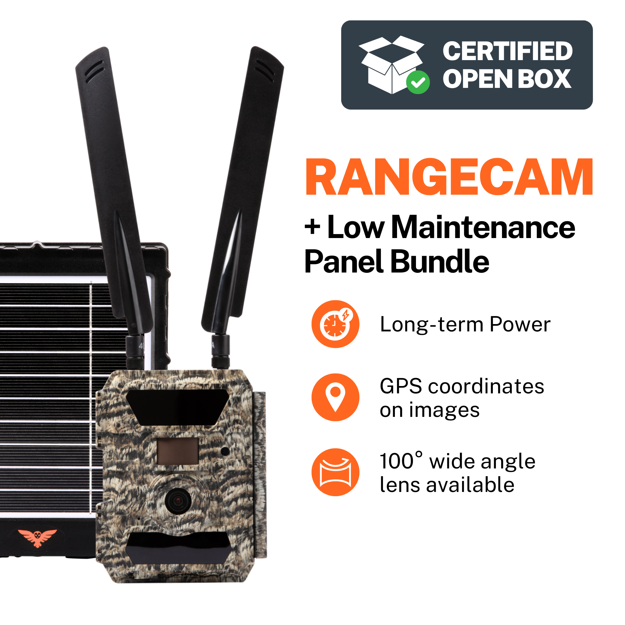 RangeCam 4G + Solar Panel Bundle | Surveillance Camera | Barn Owl ...